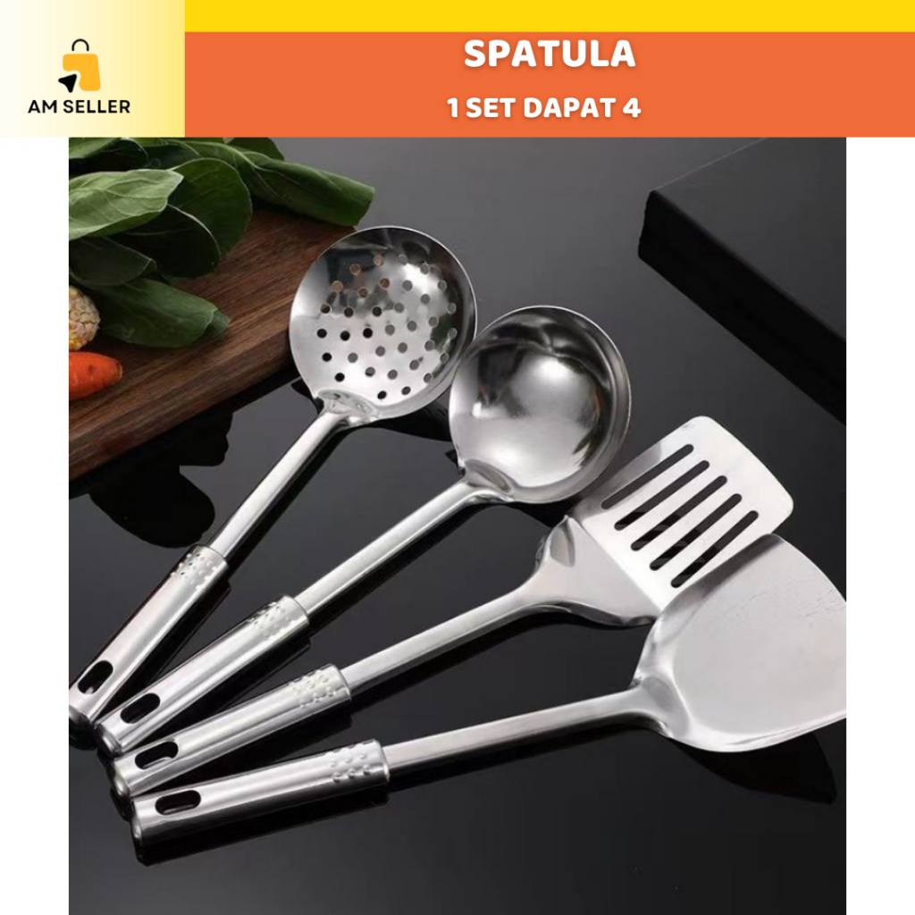 Jual Spatula Stainless Steel / Sutil Set Sodet Alat Masak Dapur ...