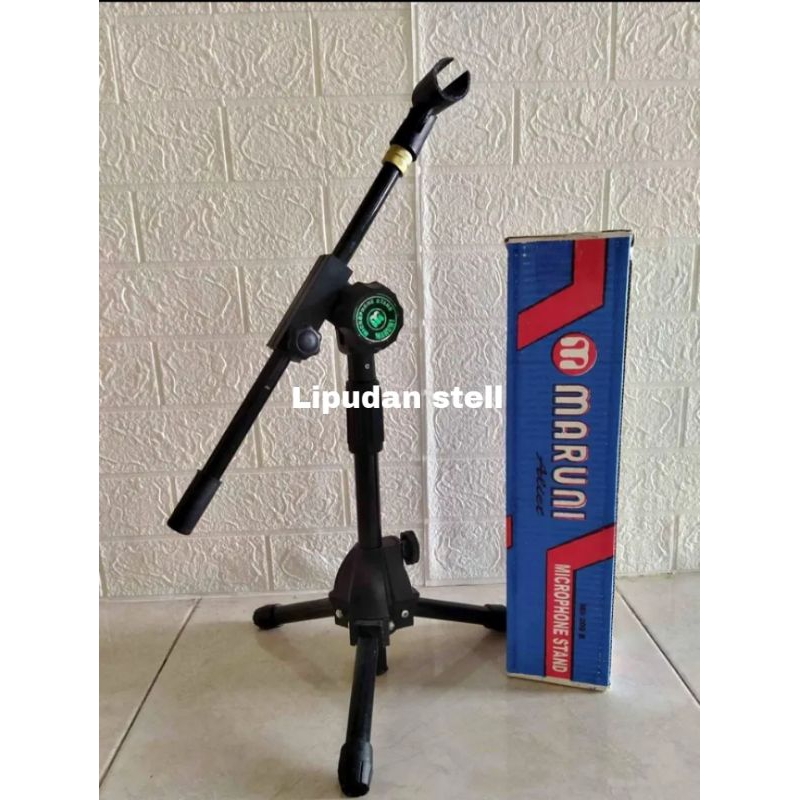 Jual Stand Mic/Tiang Microfon Pendek Maruni Besi Tebal Original ...