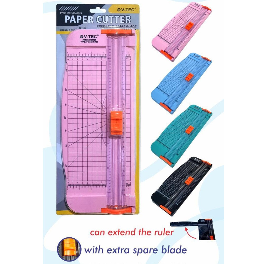 Jual V Tec Paper Cutter Pc 3814 F4 A4 B4 B5 Pemotong Kertas Ruler