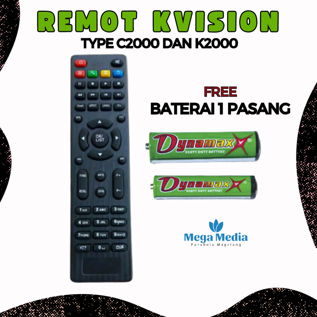 Jual Remote Receiver K-Vision BROMO C2000 K2000 Langsung Pakai Free ...