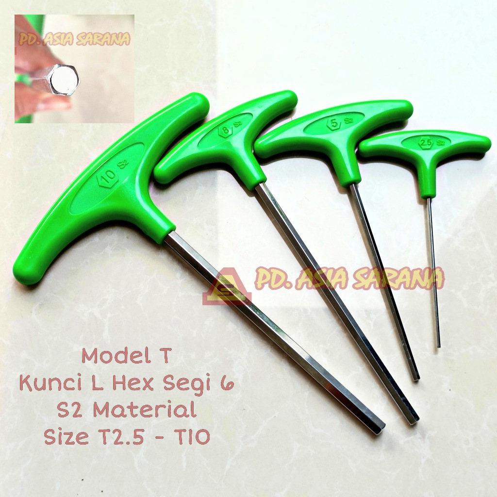 Jual Kunci L Model T Handle (T2.5 - T10) TEKIRO Long Hex Key Panjang Metrix | Shopee Indonesia