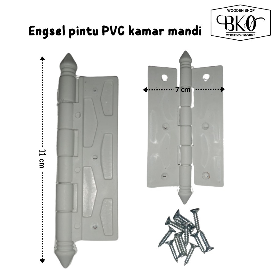 Jual Engsel Pintu PVC Kamar Mandi / Engsel Pintu Plastik / Engsel PVC ...