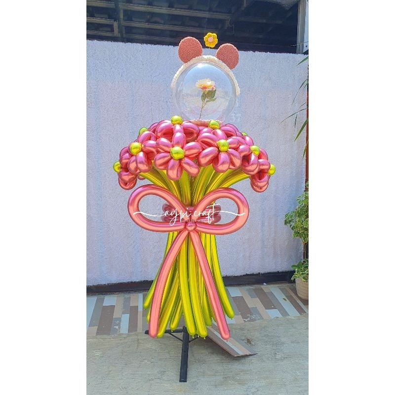 Jual bunga balon tangkai pendek dan panjang"HARGA PER TANGKAI" | Shopee ...