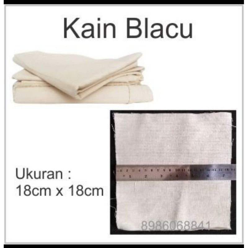 Jual Kain Blacu Belacu Blaco kanvas lukis sulam Waxing 18 cm x 18 cm ...
