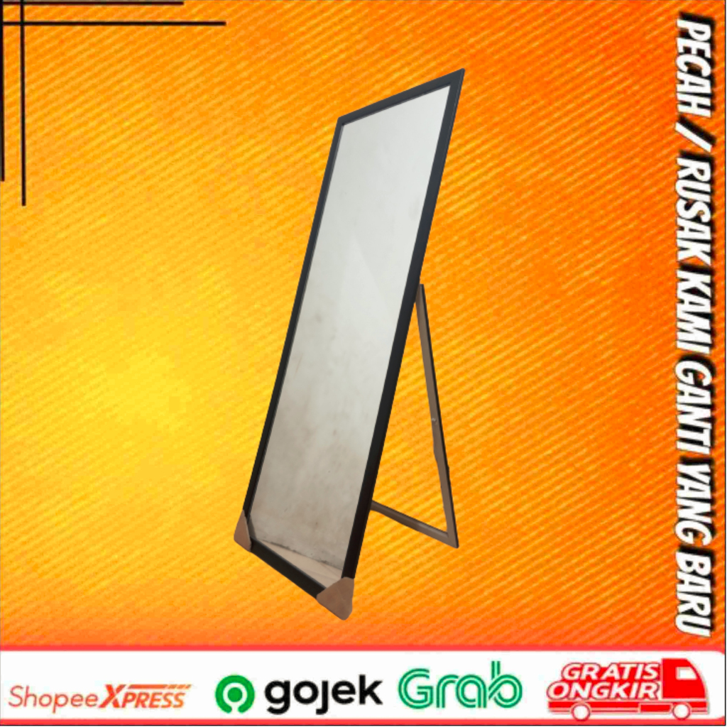 Jual Kaca Cermin Standing / Cermin Berdiri Bisa Digantung Ukuran 45 x ...
