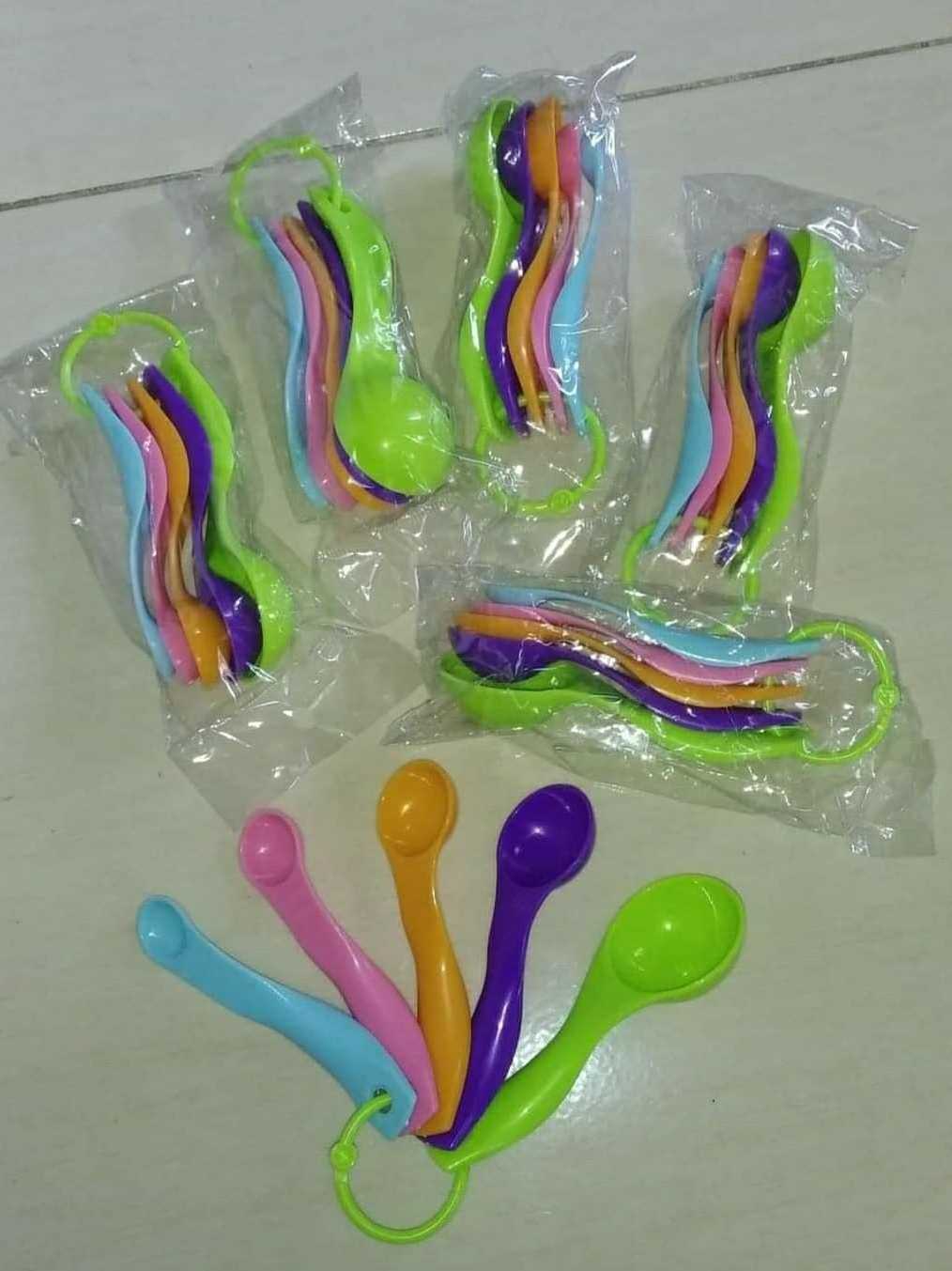 Jual SENDOK TAKARAN SET 5IN1 Rainbow dan serbaguna | Shopee Indonesia