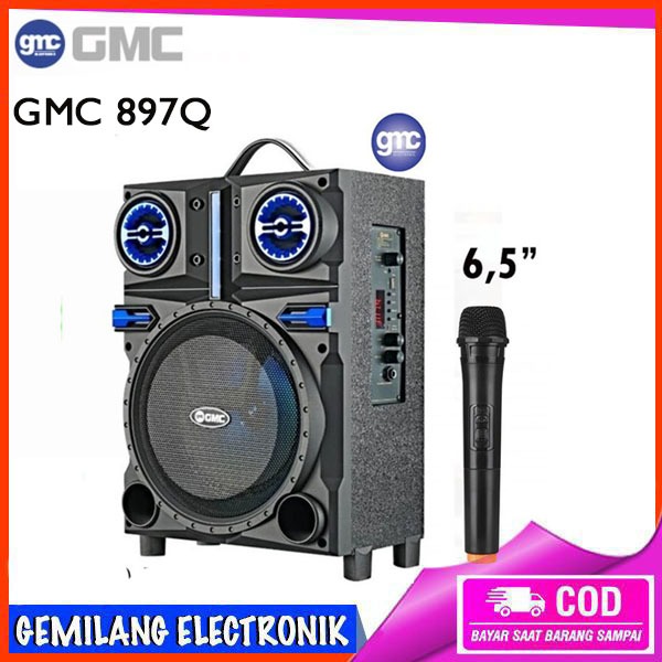 Jual GMC 897Q Speaker Portable/Ampli Meeting Bluetooth - 6,5 inch ...
