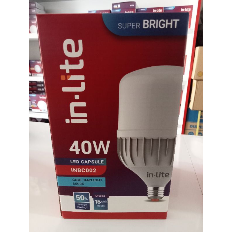 Jual LED capsule INBC002 IN LITE 20w/30w/40w 6500k | Shopee Indonesia