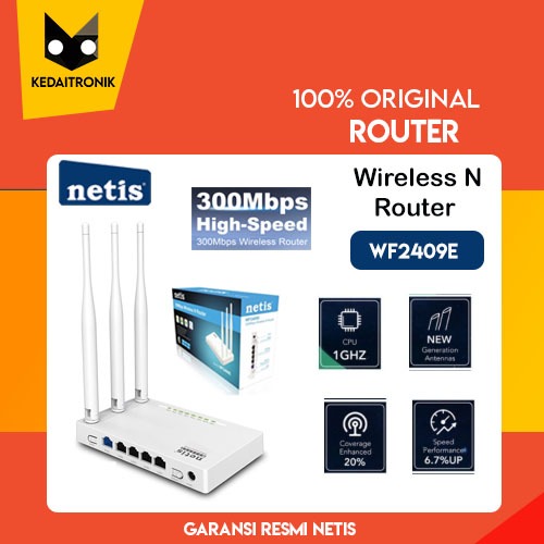 Jual Router Wireless Netis WF2409E 5dbi MIMO 300Mbps Multi SSID WF ...