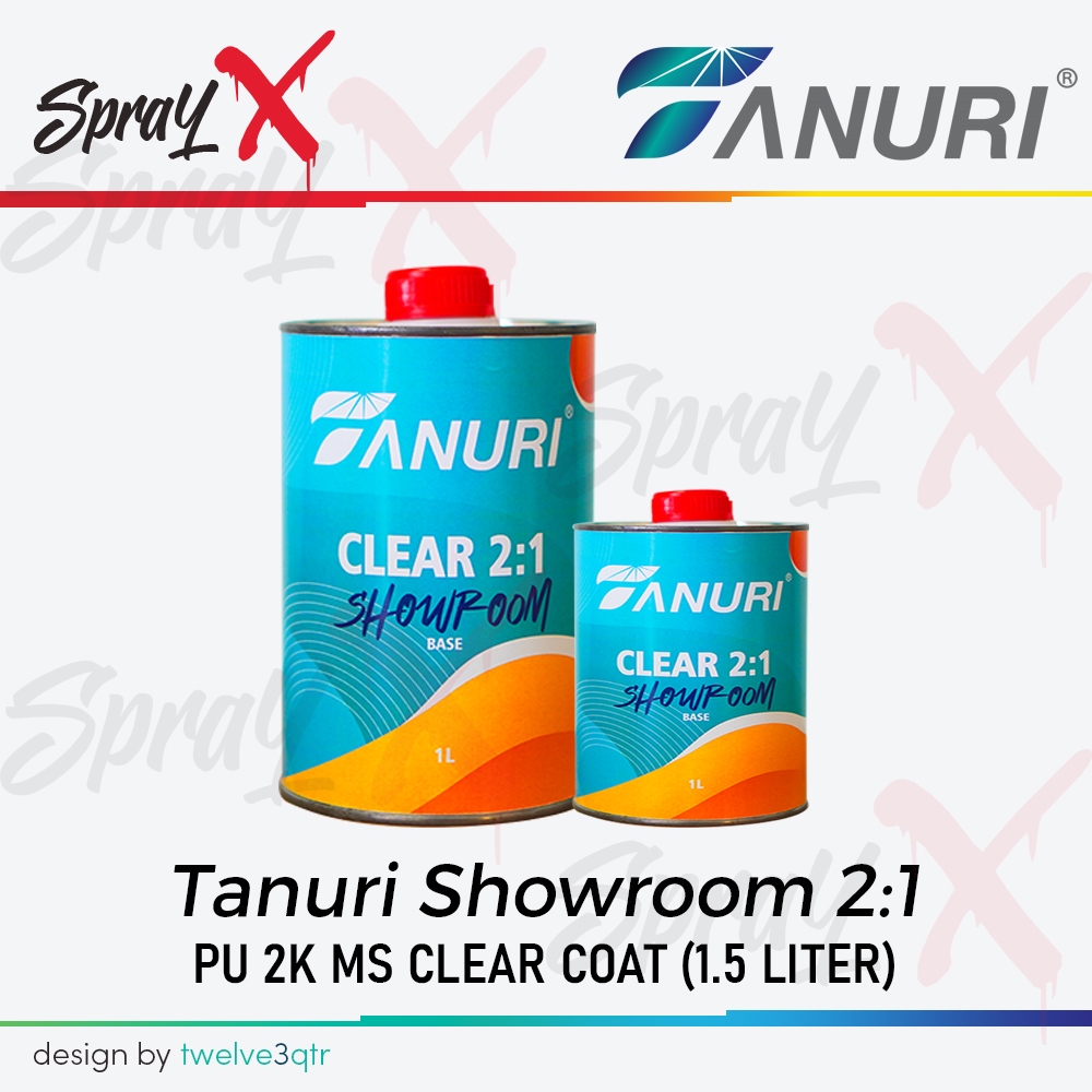 Jual TANURI SHOWROOM 2K CLEAR COAT MS 2:1 VOLUME 1.5 LITER / TANURI ...