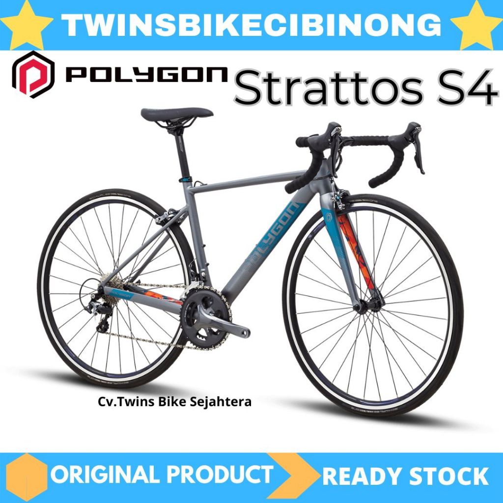Jual Sepeda Roadbike Polygon Strattos S4 2023 | Shopee Indonesia