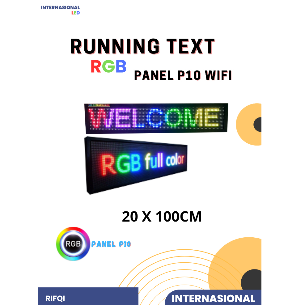 Jual RUNNING TEXT LED P10 RGB OUTDOOR ( SIAP KEHUJANAN DAN KEPANASAN ...