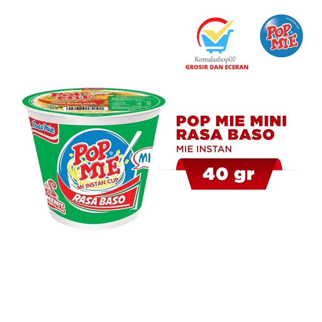 Jual POP MIE MINI MIE INSTAN RASA BASO 40G | Shopee Indonesia