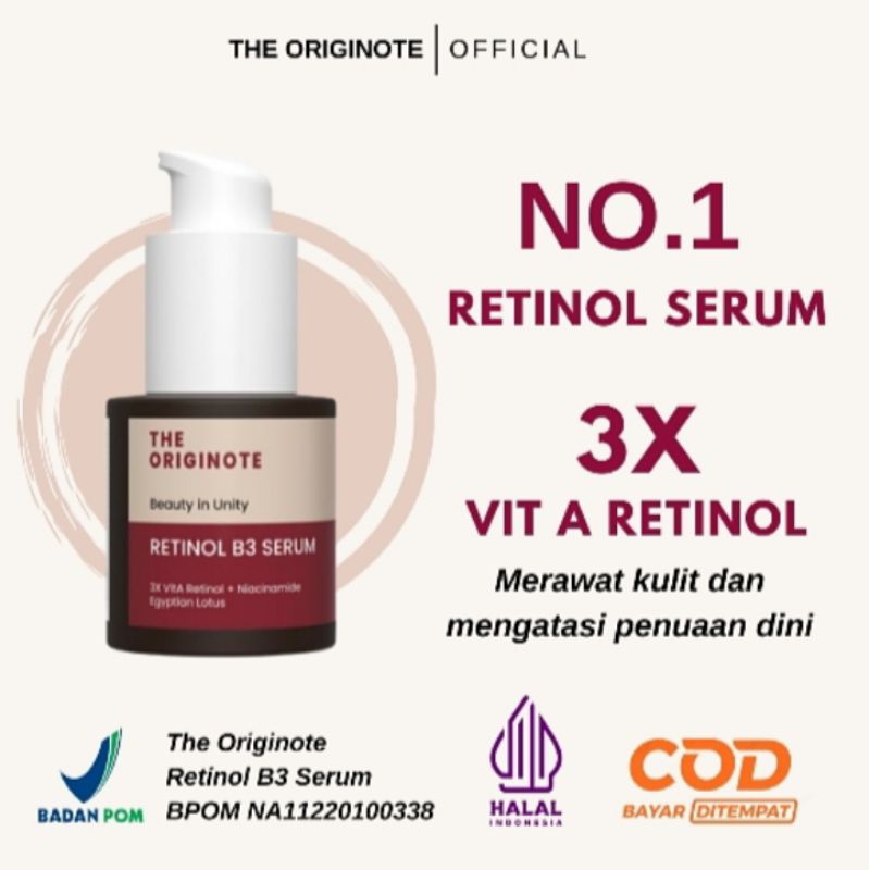 Jual The Originote Retinol B3 Serum - Serum Wajah Retinol Anti Aging ...