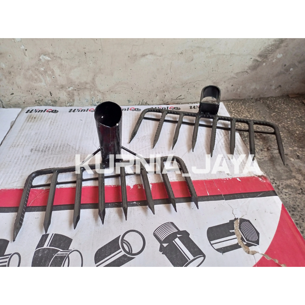 Jual Garuk besar besi baja ulir 15 mm / garuk sampah 8 gigi | Shopee ...