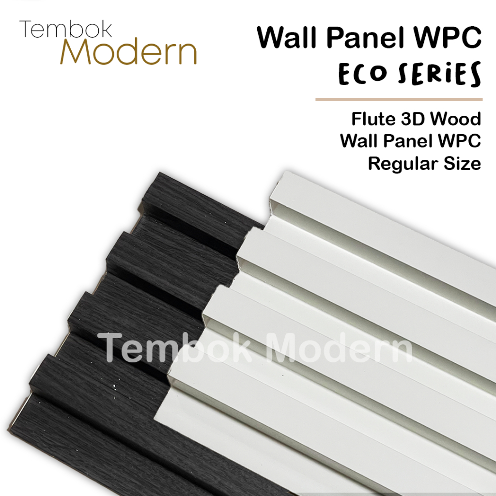 Jual Flute 3D Wood Wall Panel WPC Eco Series Regular Size 280 CM ...