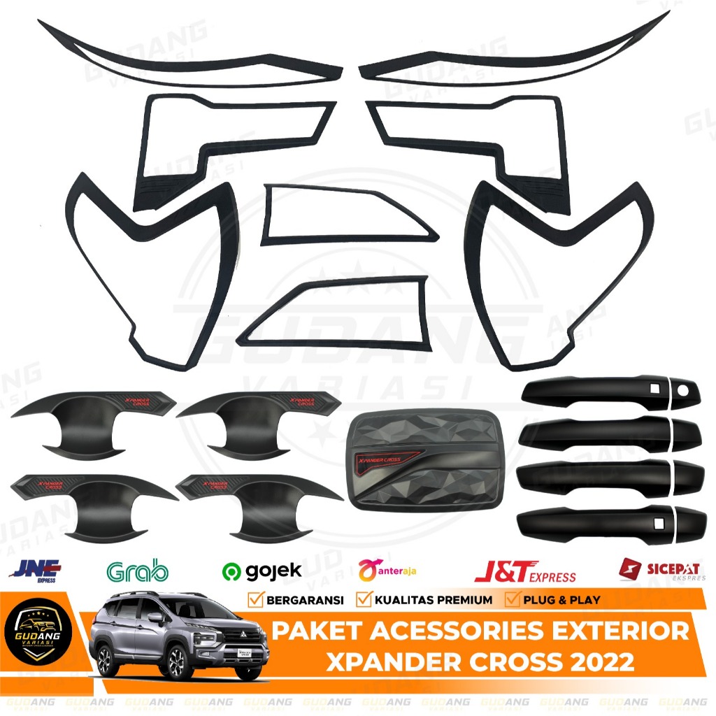 Jual Paket Garnish Depan Belakang + Outer + Handle + Tank Cover Xpander ...