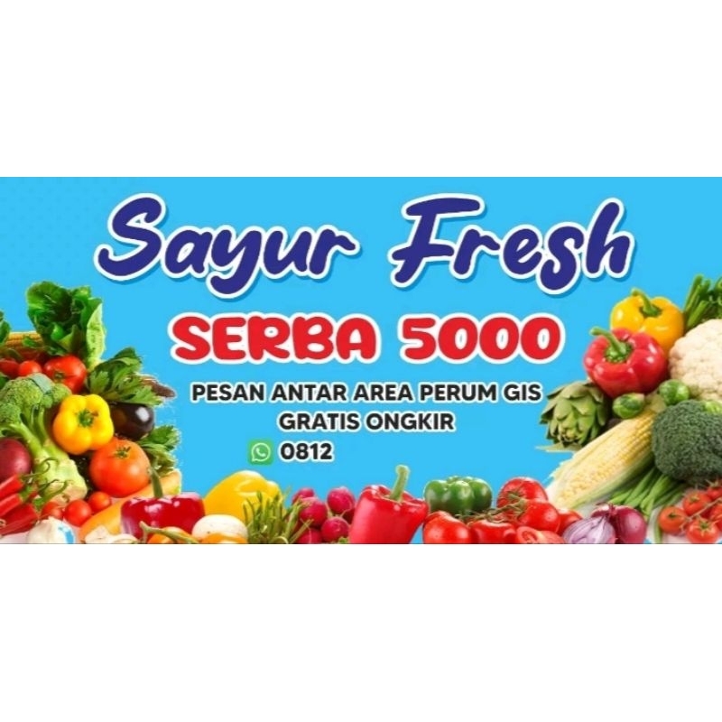 Jual SPANDUK BANNER WARUNG SAYUR | Shopee Indonesia