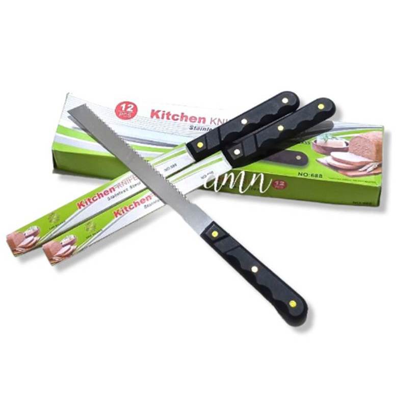 Jual Pisau Roti Stainless 2 sisi mata Pisau | Pisau Kue | Shopee Indonesia