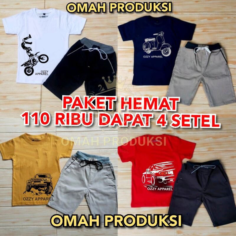 Jual Paket Promo 100rb Dapat 4 Setelan Anak 4 Kaos + 4 Celana Chinos ... Jual Paket Promo 100rb Dapat 4 Setelan Anak 4 Kaos + 4 Celana Chinos ...