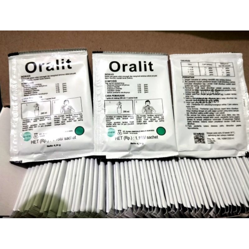 Jual ORALIT 5 sachet/10 sachet untuk penganti cairan saat diare muntah ...