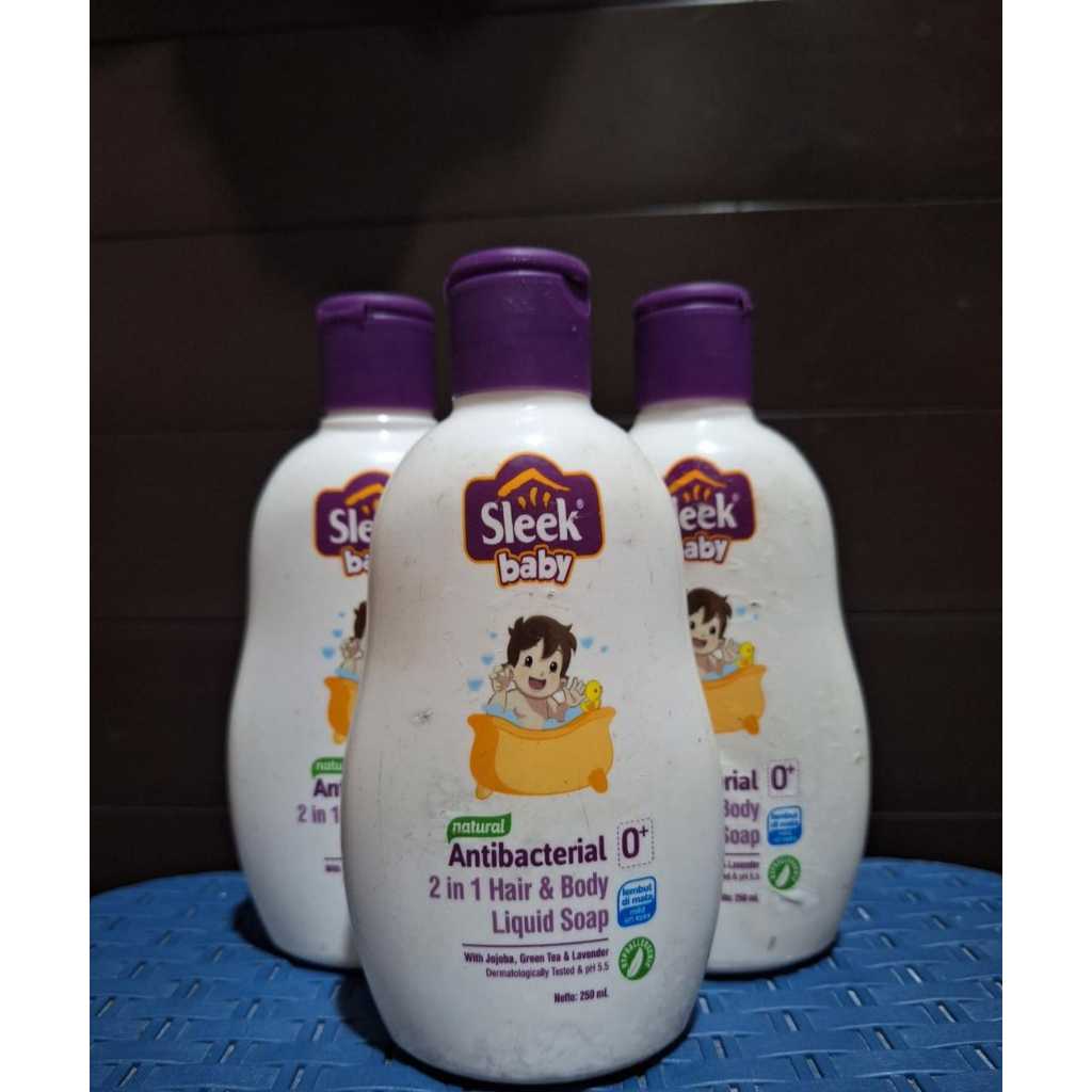 Jual SLEEK BABY 2IN1 HAIR AND BODY FOAMY WASH 250ml (rijek kemasan ...