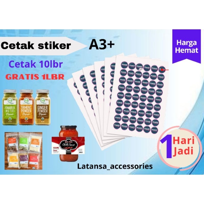 Jual Stiker produk / label makanan / label minuman | Shopee Indonesia