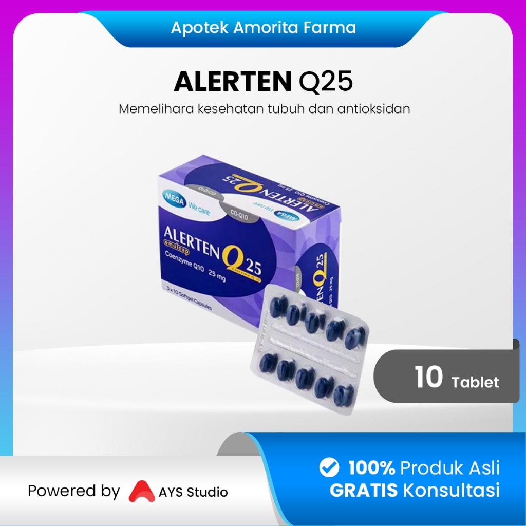 Jual Mega Alerten Q 25 Isi 10 Tablet - Kesuburan Pria, Promil Pria ...