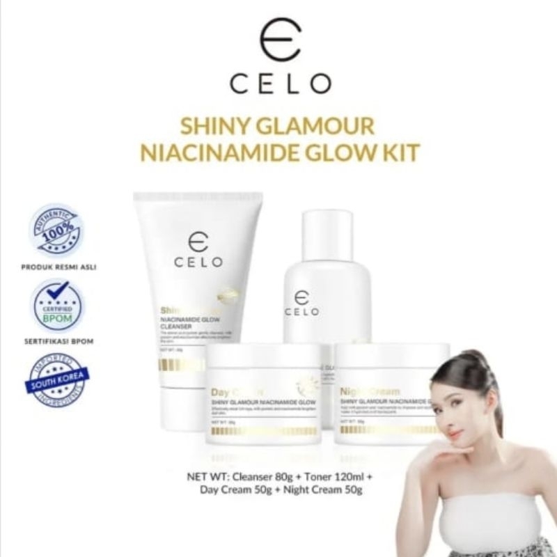 Jual CELO Shiny Glamour Niacinamide Glow Set | Shopee Indonesia
