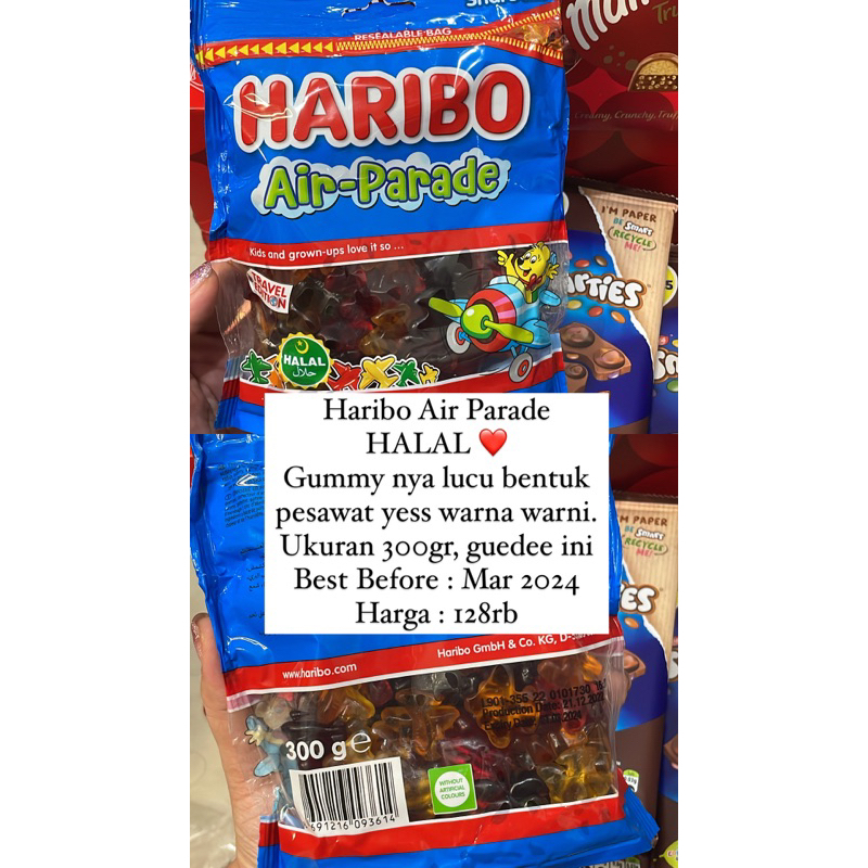 Jual HARIBO Air Parade 300gr HALAL Gummy Import | Shopee Indonesia
