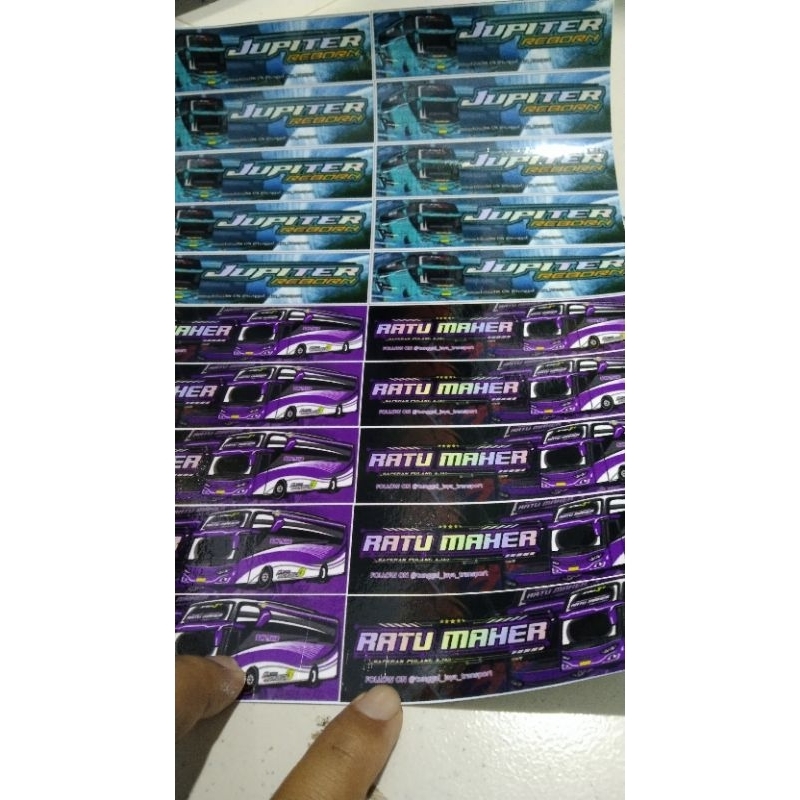 Jual stiker bus telolet Ratu Maher, Jupiter 10pcs | Shopee Indonesia