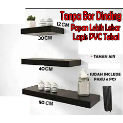 Jual (LAPIS PVC-LEBAR 12cm)Rak Dinding Hias/Ambalan dinding Rak kayu ...