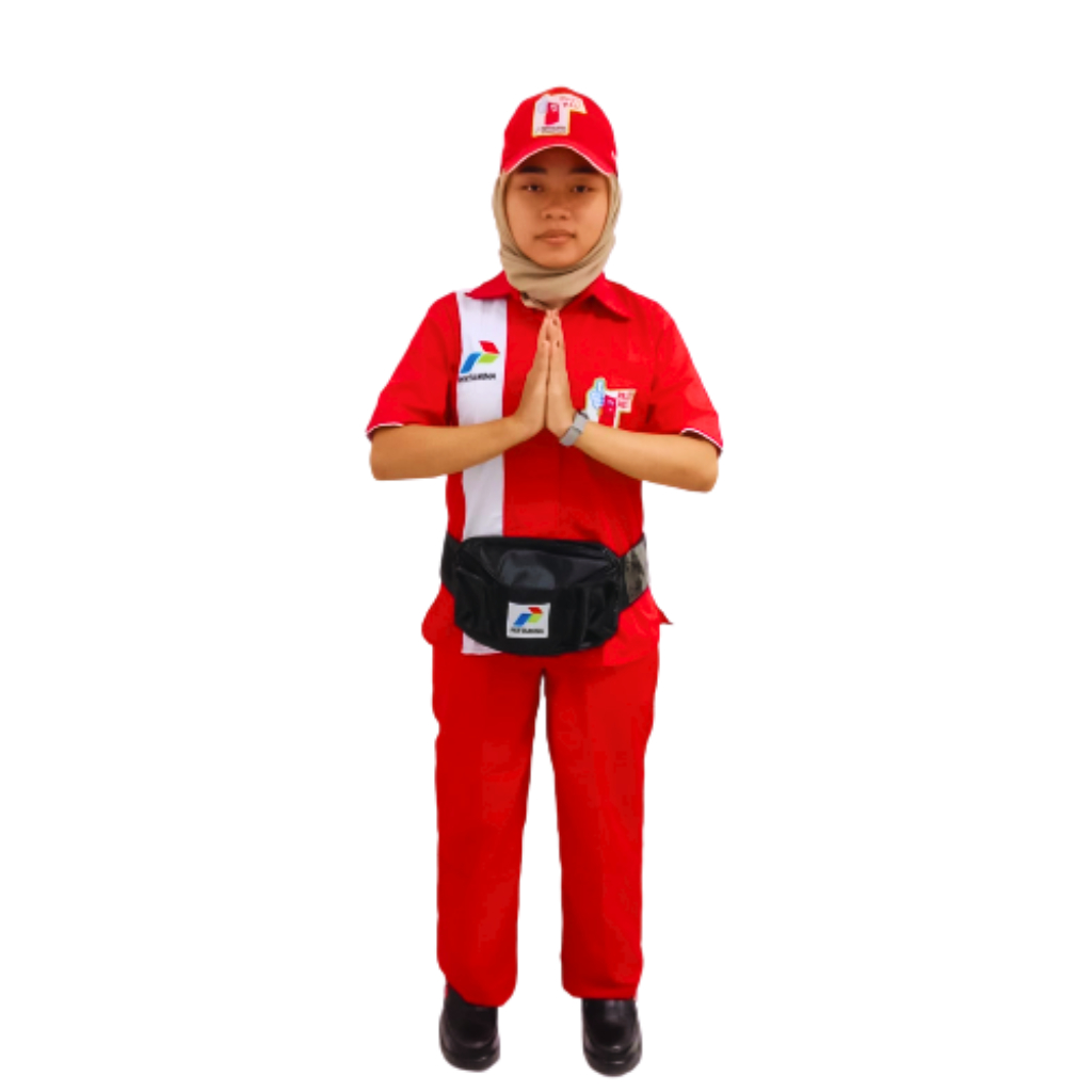 Jual Baju Operator SPBU Pasti Pas Pertamina+Topi | Shopee Indonesia