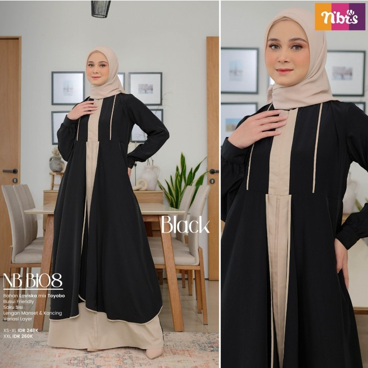 Jual NB B108 GAMIS NIBRAS BEST SELLER | Shopee Indonesia