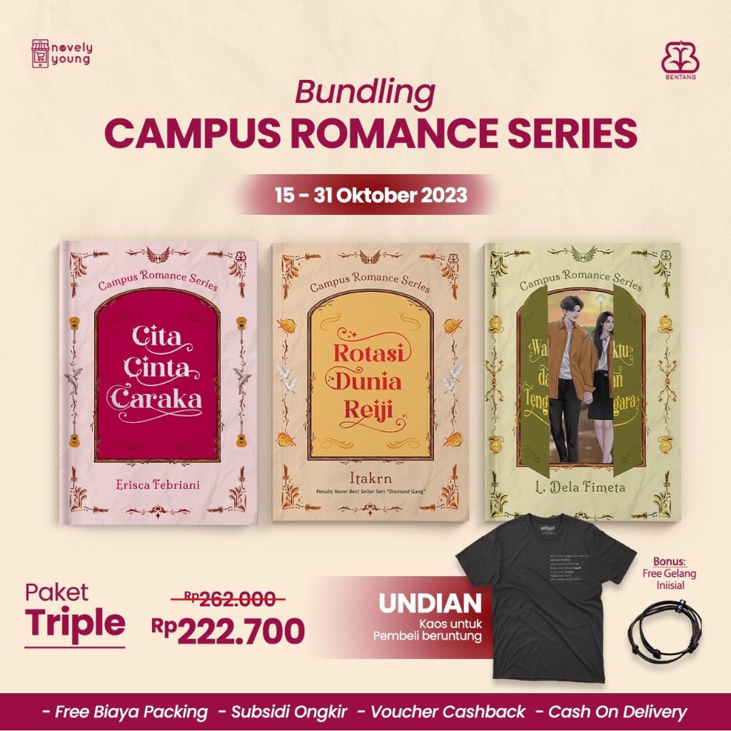 Jual Novel Cita Cinta Caraka - Erisca Febriani - Bentang Belia - Gratis Biaya Packing | Shopee ...