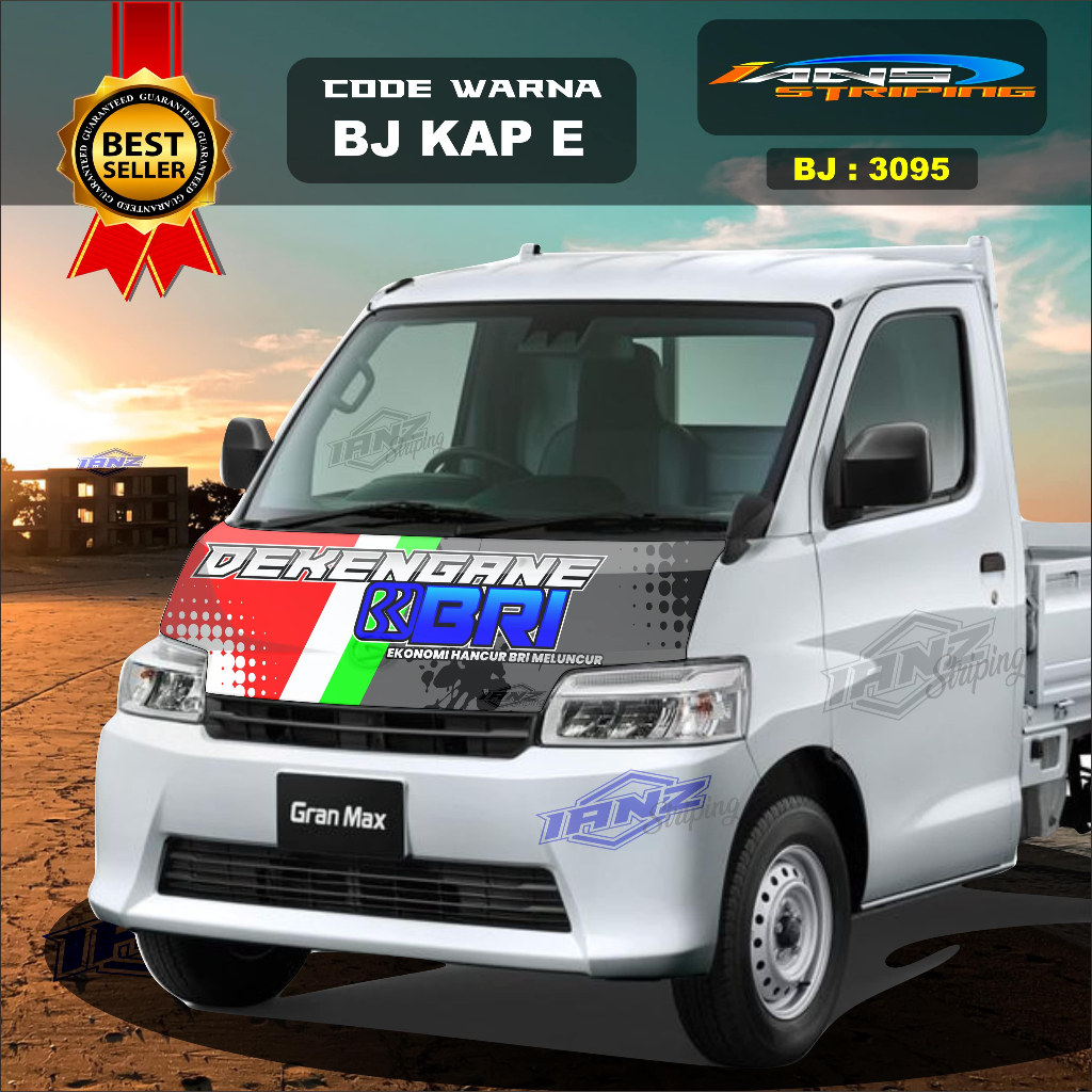 Jual BJ 3095-STIKER DECAL GLOSSY DOF FREE CUSTOM TULISAN-STIKER DECAL ...