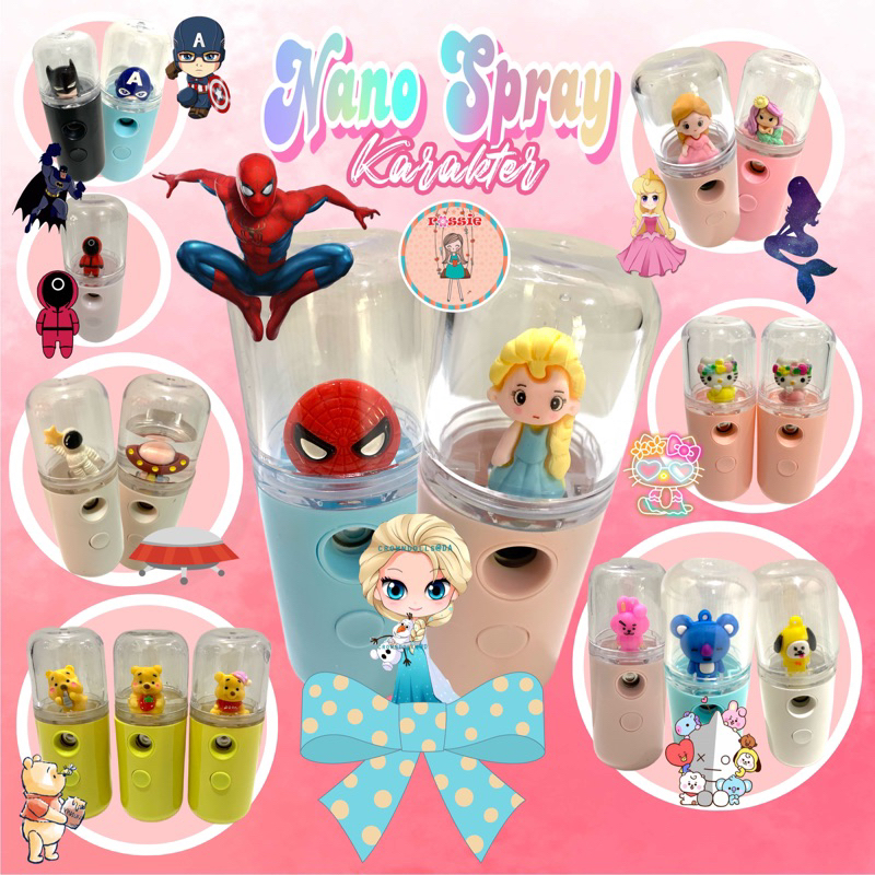Jual Nano Spray Mini Karakter/Nano Mist Spray Portable/Nano Spray Pelembab Wajah dan Disinfektan ...