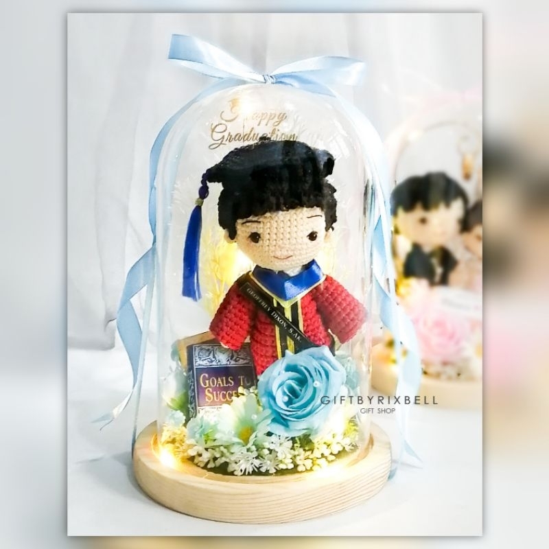 Jual RB Graduation Dome (boneka rajut, kado wisuda, sempro, amigurumi ...