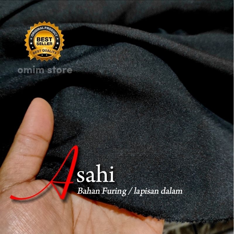 Jual Kain Furing Asahi Hitam Per 50 Cm Lebar 150 cm | Shopee Indonesia