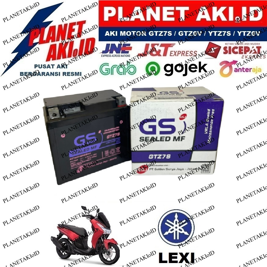 Jual Aki Motor Yamaha Lexi GTZ7S Accu Kering MF | Shopee Indonesia
