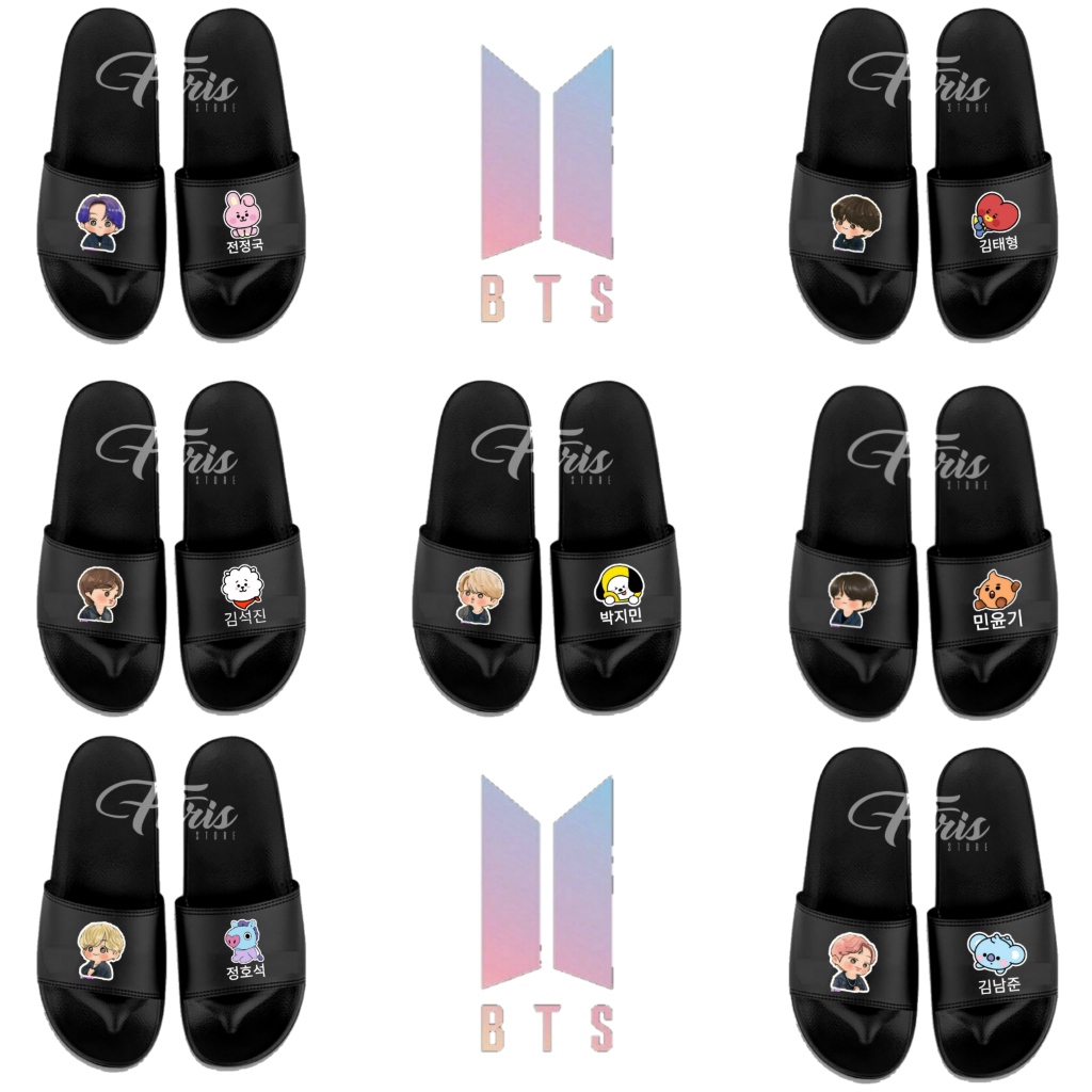 Jual Sandal BTS sandal slop bt21 | Shopee Indonesia