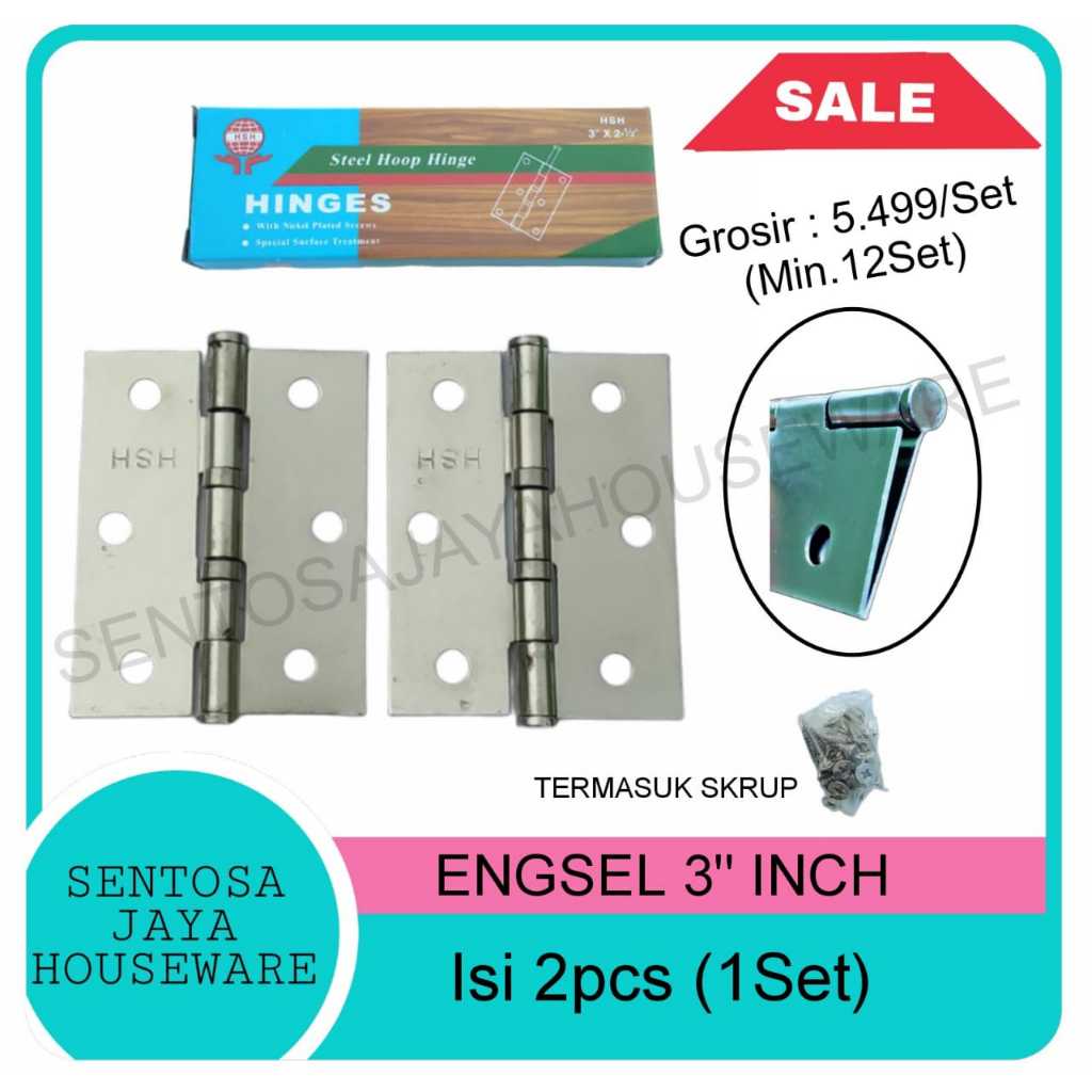 Jual ENGSEL 3" INCH / ENGSEL JENDELA 3INCH / ENGSEL PINTU 3INCH ...