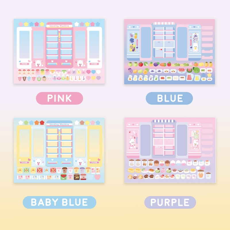 Jual Delicious Cool Display DIY Scene Book Stickers Buku Sticker ...