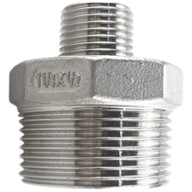 Jual Double Nepel Reducer Stainless SS304 Vlok Dobel Nipple Doubel Nepple SS 304 " inch x " inch ...