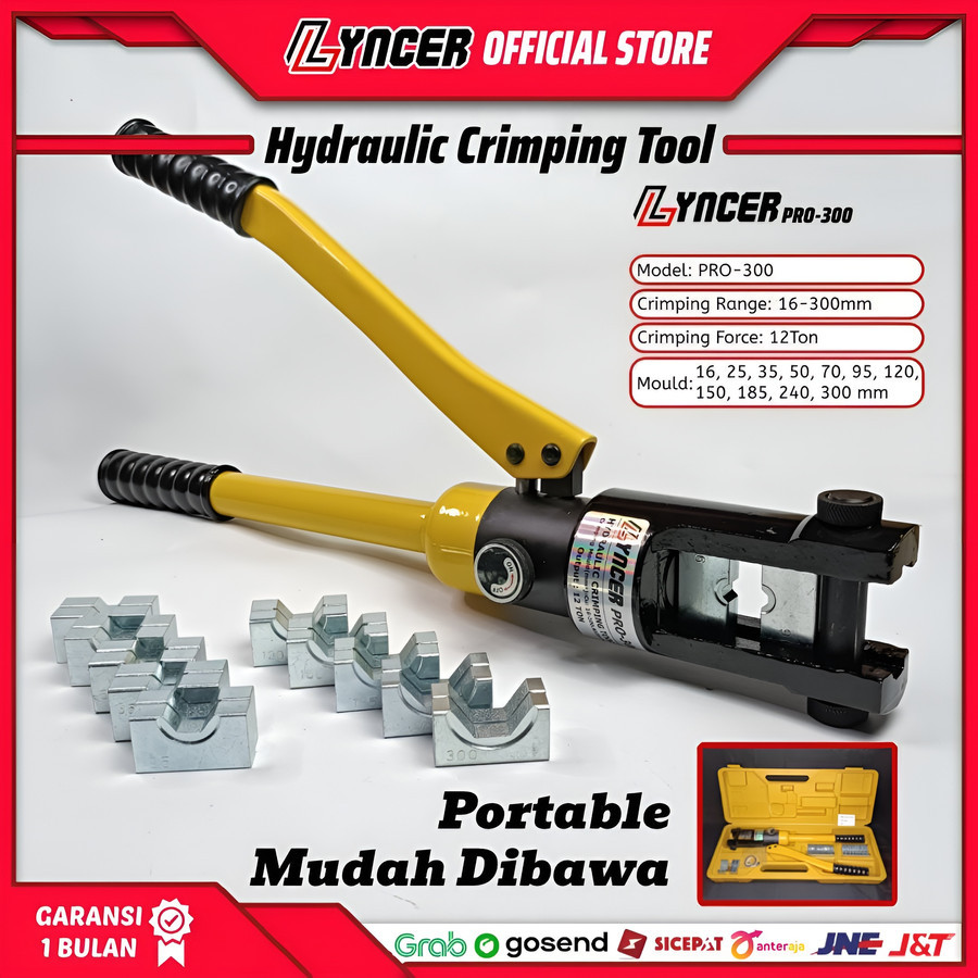 Jual 300mm Hydraulic Crimping Tool LyncerPro 300 Tang Press Skun ...