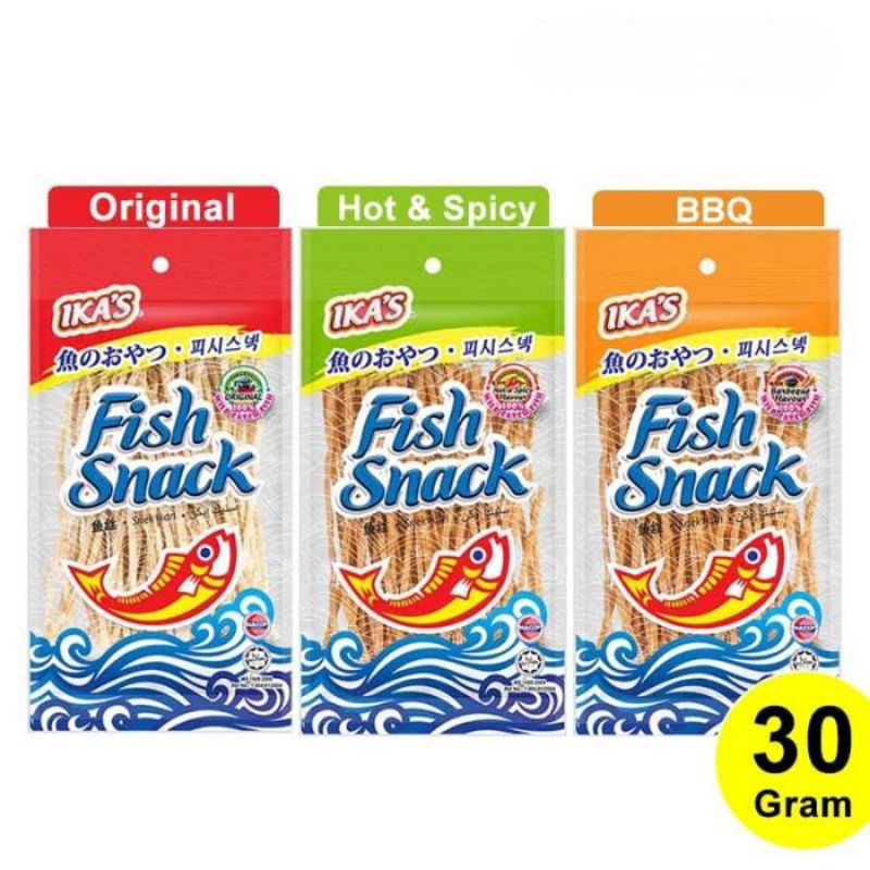 Jual Ika's fish snack / cemilan ikan kering ala Jepang 30gr | Shopee ...