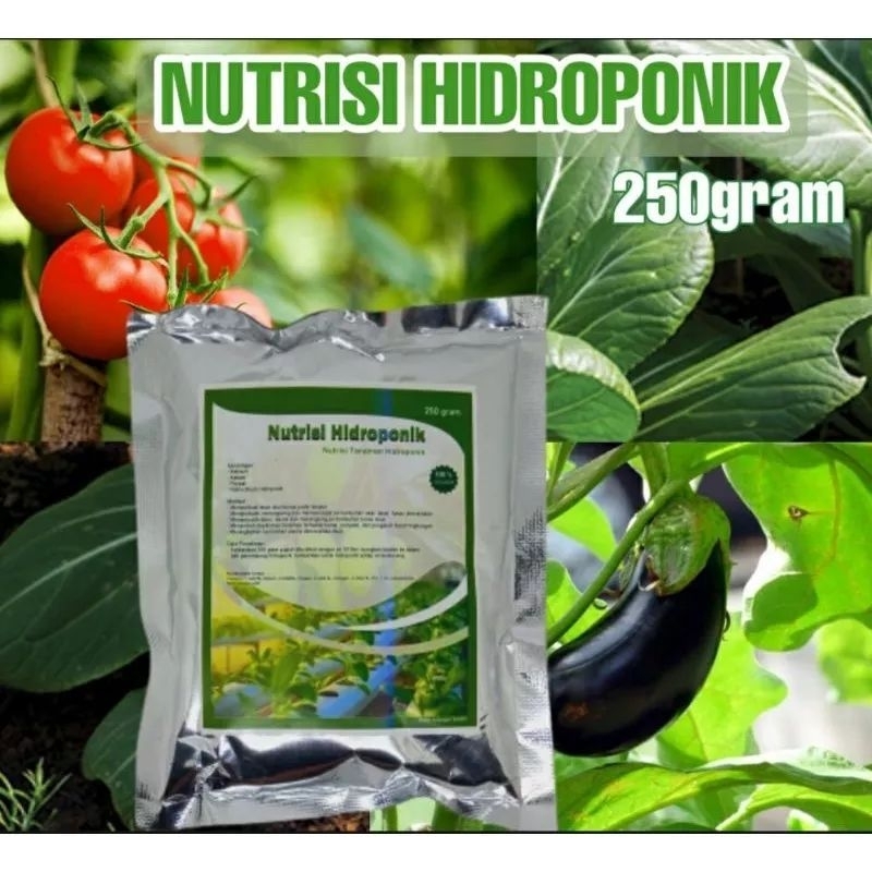 Jual Pupuk Nutrisi Hidroponik 250 gram - Pupuk Hidroponik Multifungsi - Pupuk Tanaman Hidroponik ...