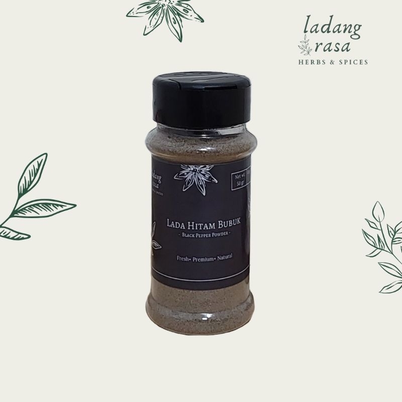 Jual Lada Hitam Bubuk Murni / Pure Black Pepper Powder Botol | Shopee ...