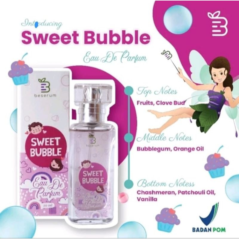 Jual BESERUM | Sweet Bubble Eau De Parfum | Parfum Anak Aroma Bubble Gum 20ml | Shopee Indonesia