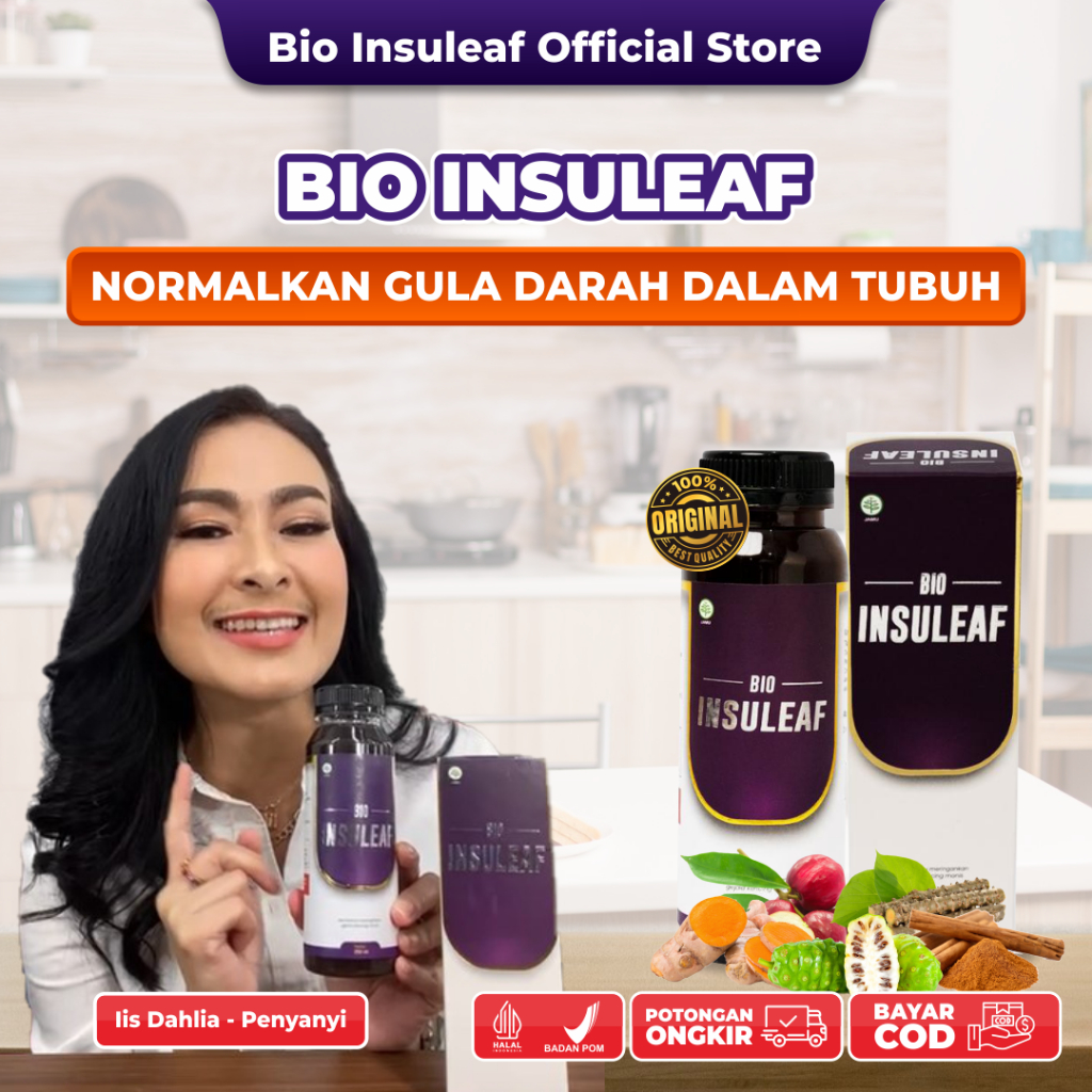 Jual Bio Insuleaf Herbal Insulin Alami Original Normalkan Kadar Gula ...